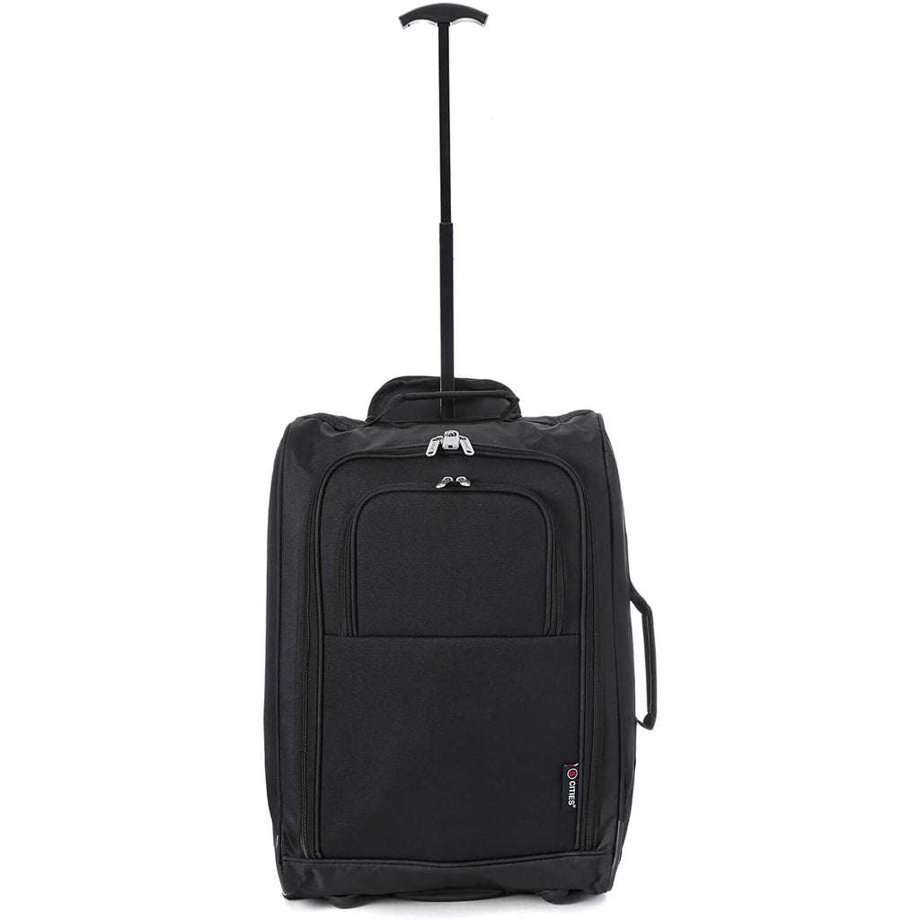 5 Cities Set of 2 21" (55x35x20cm) Lightweight Cabin Hand Luggage Trol ...