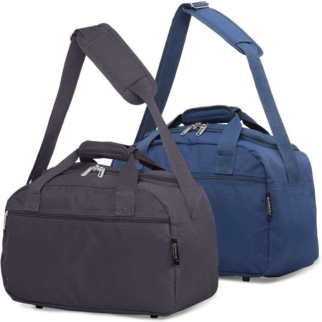 Aerolite (40x20x25cm) Hand Luggage Holdall Bag (x2 Set), Maximum Allow ...