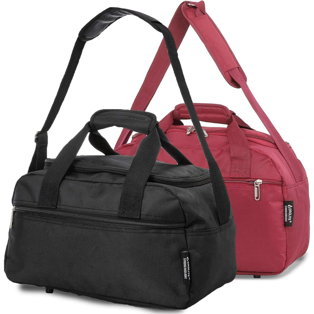 Aerolite (40x20x25cm) Hand Luggage Holdall Bag (x2 Set), Maximum Allow ...
