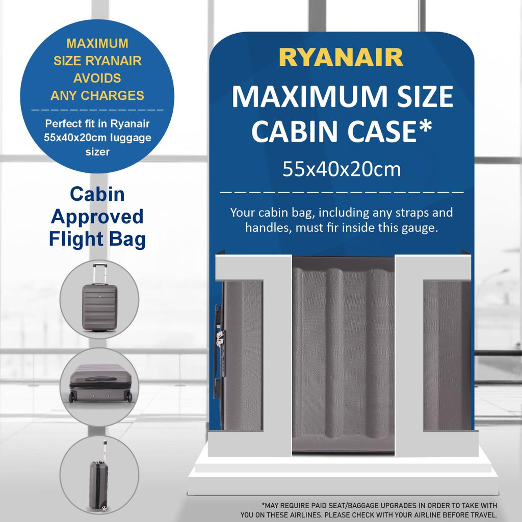 Aerolite (55x40x20cm) Ryanair Priority Max Lightweight Hard Shell Cabi ...