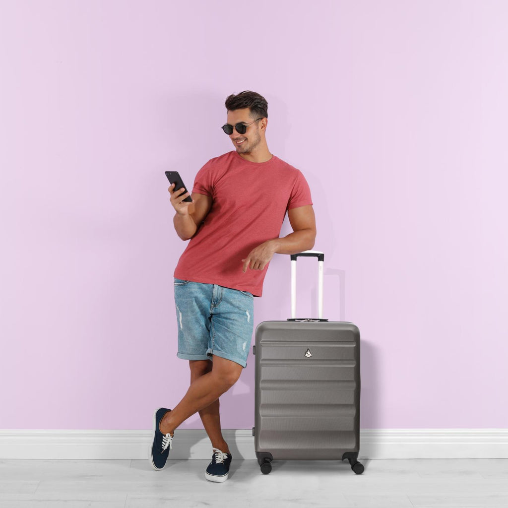 Aerolite 25" (70x50x27cm) Medium Lightweight Hard Shell Checked In Hol ...