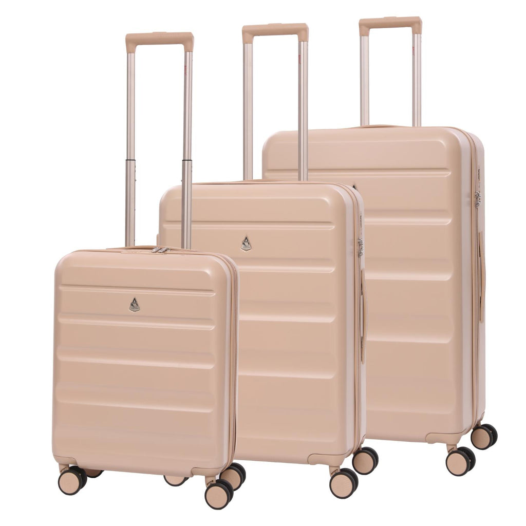 Aerolite 3-Piece Luggage Set – Lightweight Hard Shell Suitcases with 4 ...