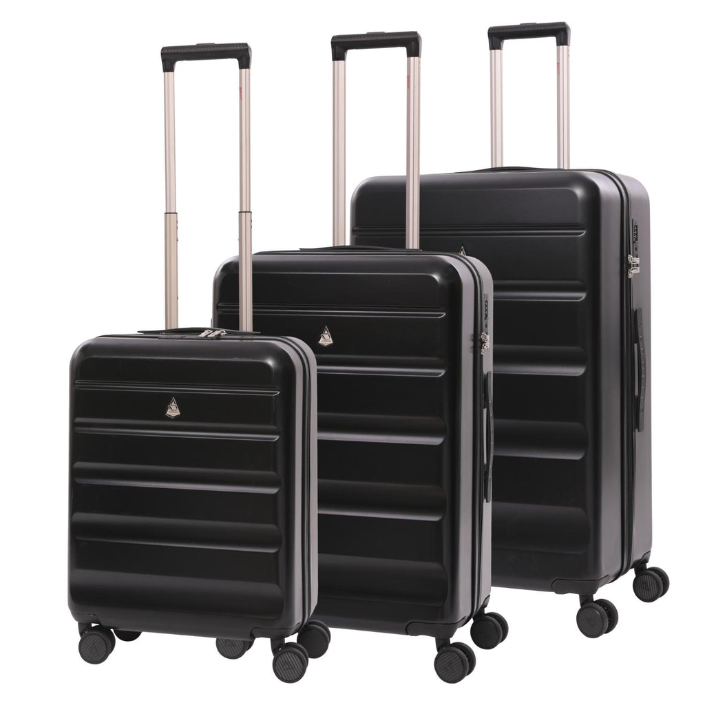Aerolite 3-Piece Luggage Set – Lightweight Hard Shell Suitcases with 4 ...