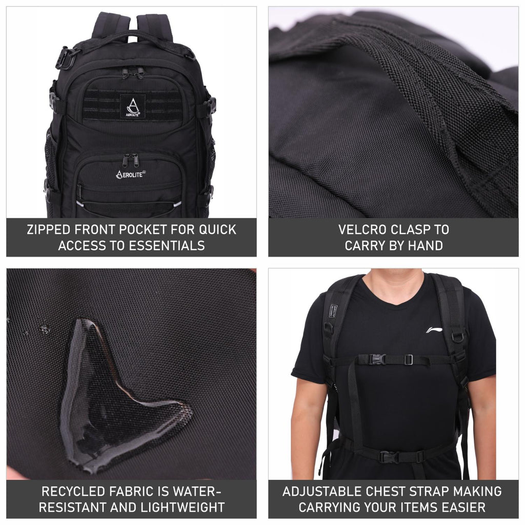 Aerolite 45x36x20 Easyjet Maximum Size Backpack With Removable Small C ...