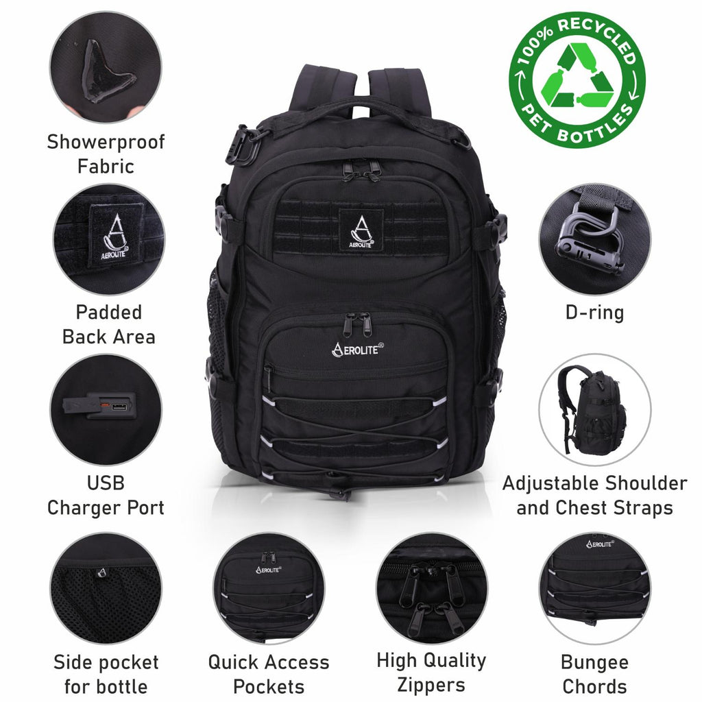 Aerolite 45x36x20 Easyjet Maximum Size Backpack With Removable Small C ...