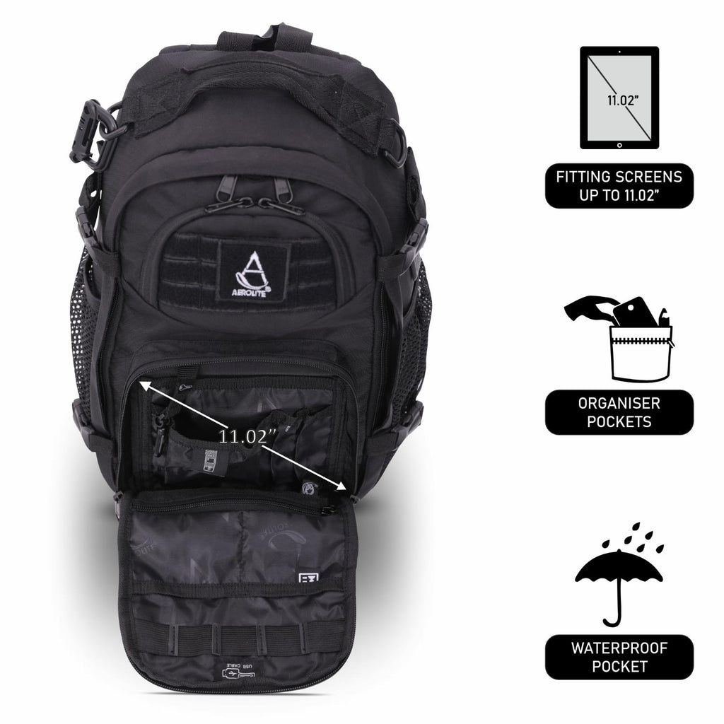 Aerolite 40x20x25 Ryanair Maximum Size Tactical Backpack Eco-Friendly ...
