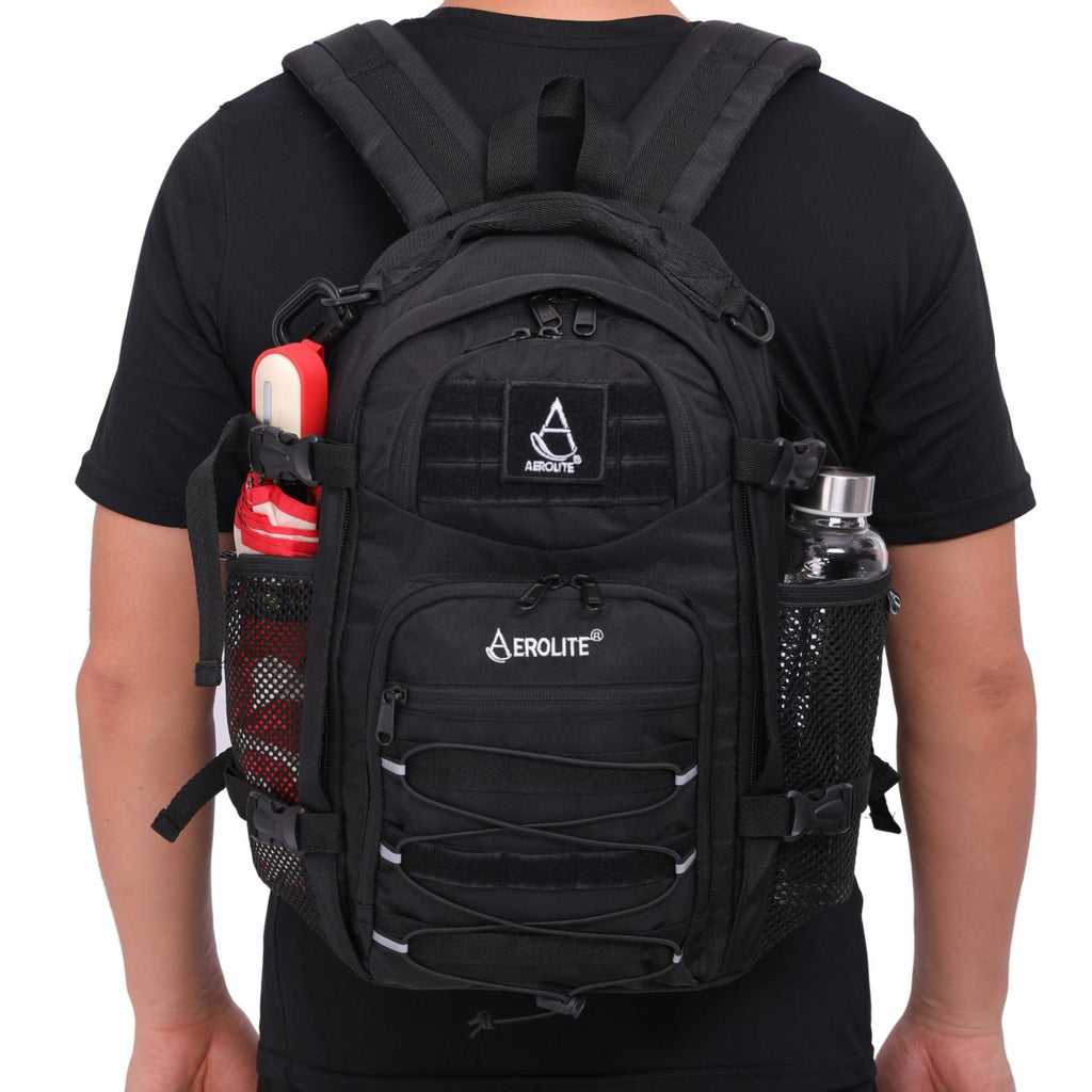 Aerolite 40x20x25 Ryanair Maximum Size Tactical Backpack Eco-Friendly ...