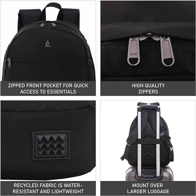 Aerolite 40x30x10 Lufthansa Maximum Size Backpack Recycled Eco-Friendl ...