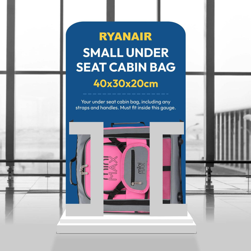 Aerolite MiniMAX Ryanair & Wizz Air 40x30x20 Maximum Size Cabin Hand L ...