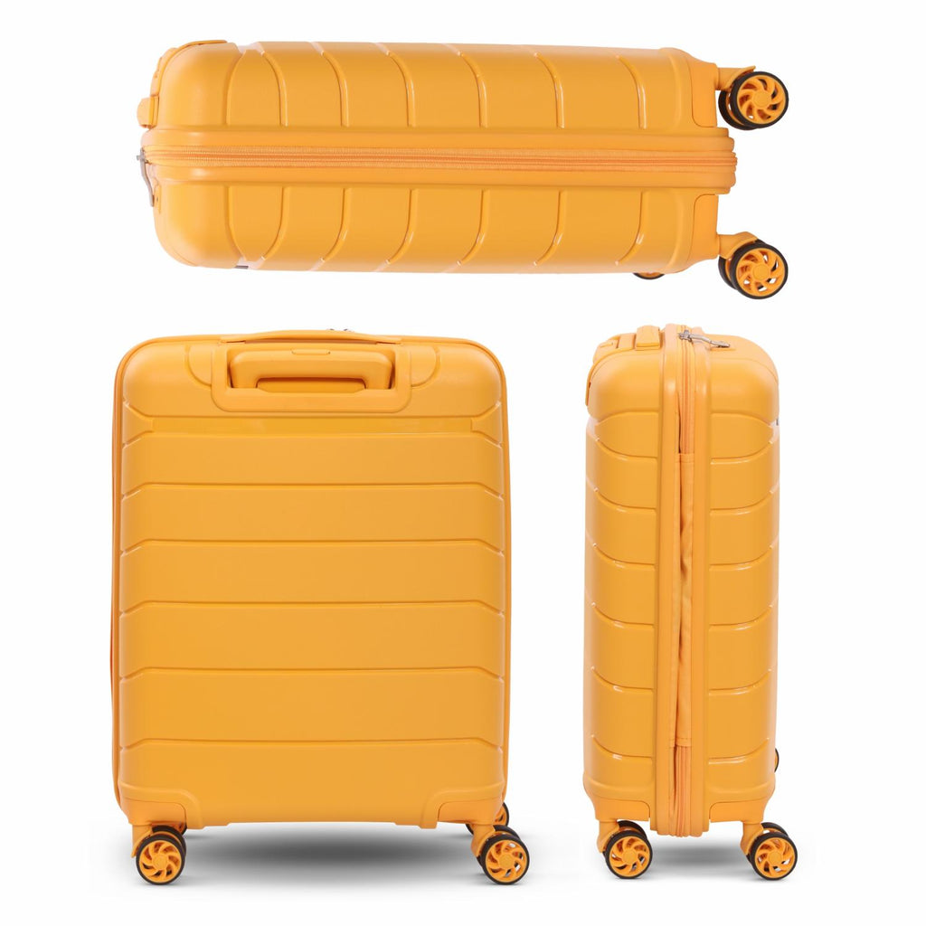 Aerolite Premium PP Expandable Cabin Suitcase 55x40x20cm to 55x40x23cm ...