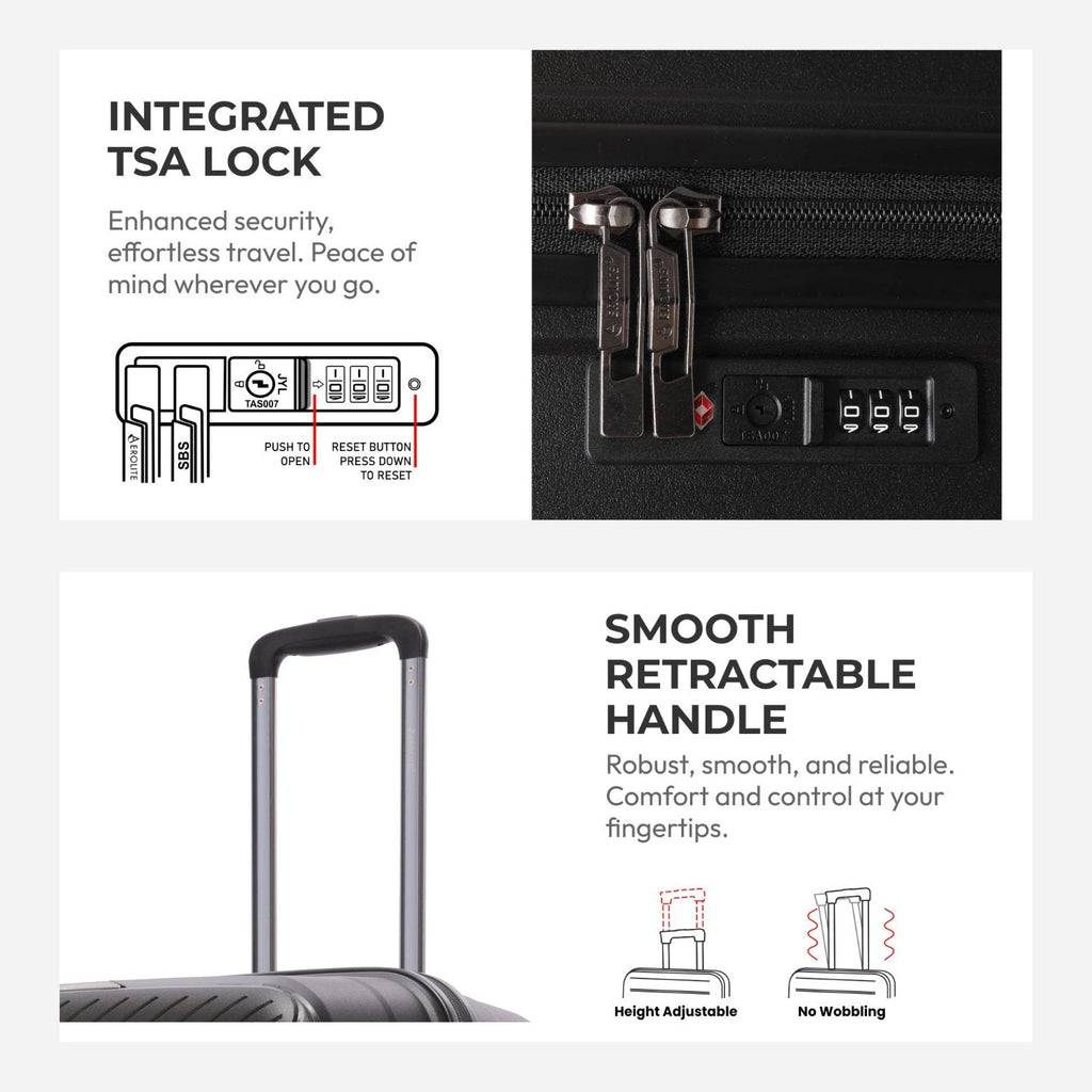 Aerolite Large 108L Premium Polypropylene Hard Shell Check in Checked ...