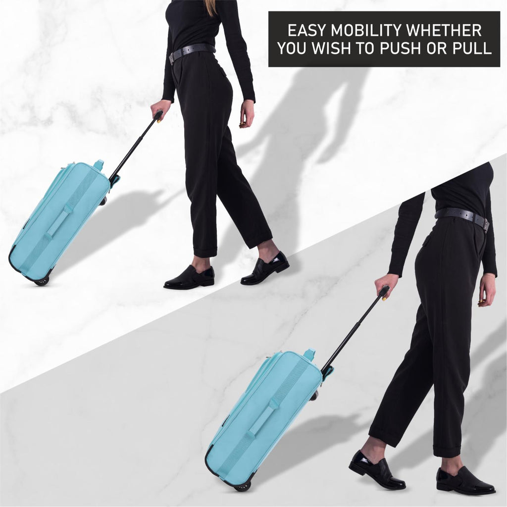 5 Cities 21" (55x35x20cm) Lightweight Cabin Hand Luggage Trolley, Fits ...