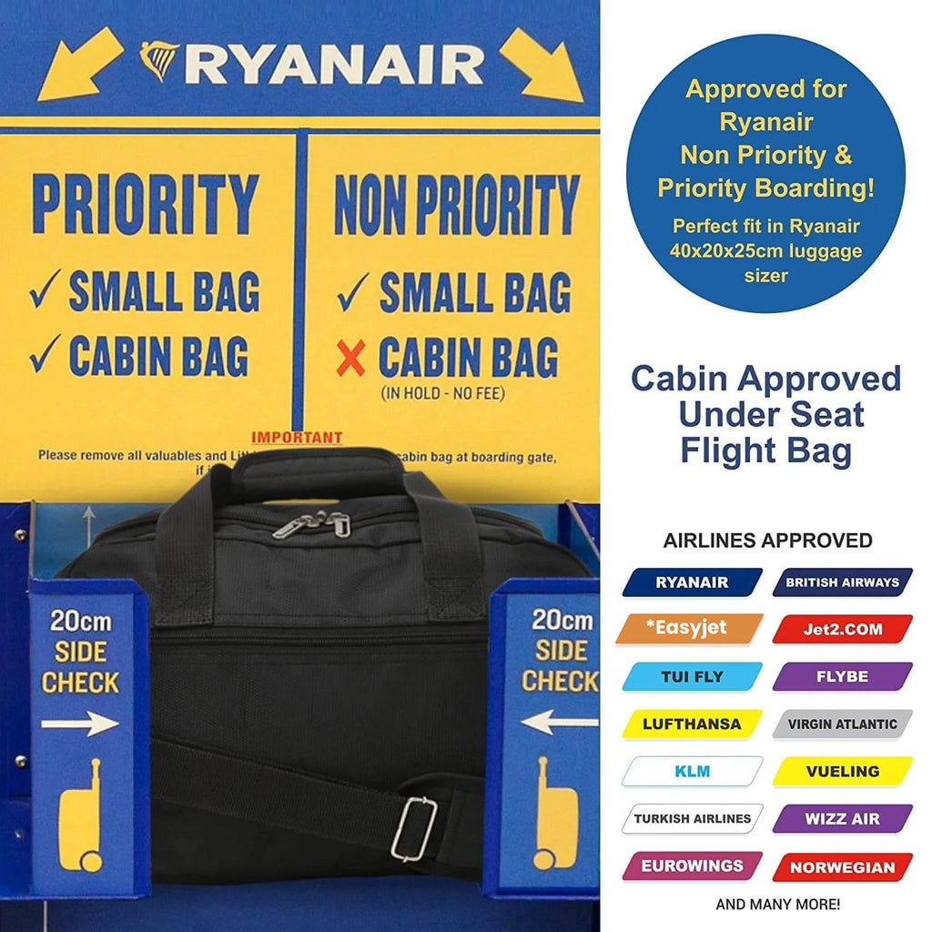 Aerolite 55x40x20 + 40x20x25 Ryanair Priority Maximum Allowance 2 Piec ...