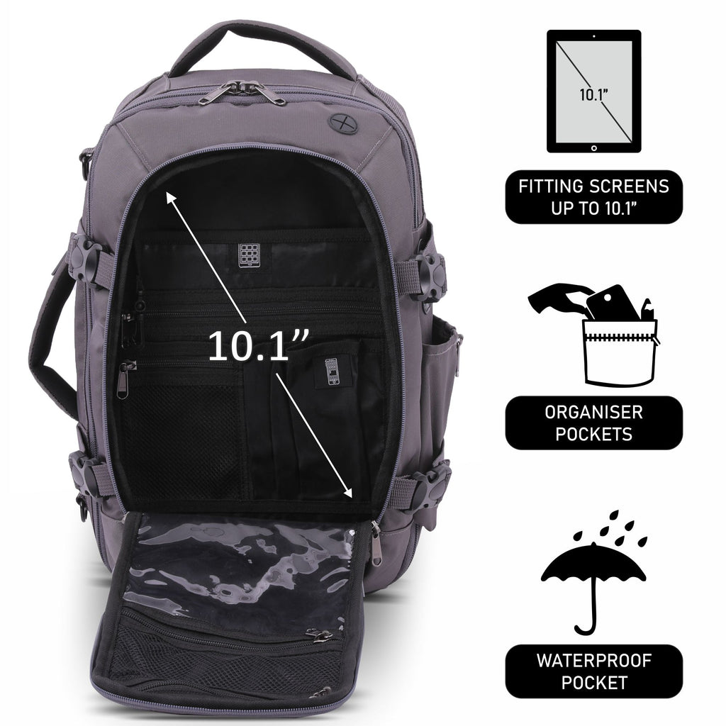 Aerolite (40x25x20cm) Ryanair Maximum Size 3 in 1 Cabin Luggage Approv ...