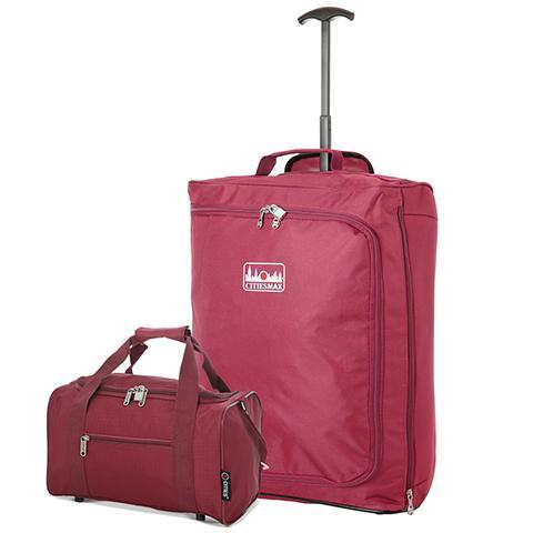 5 Cities (55x40x20cm) Lightweight Cabin Hand Luggage and (40x20x25cm ...